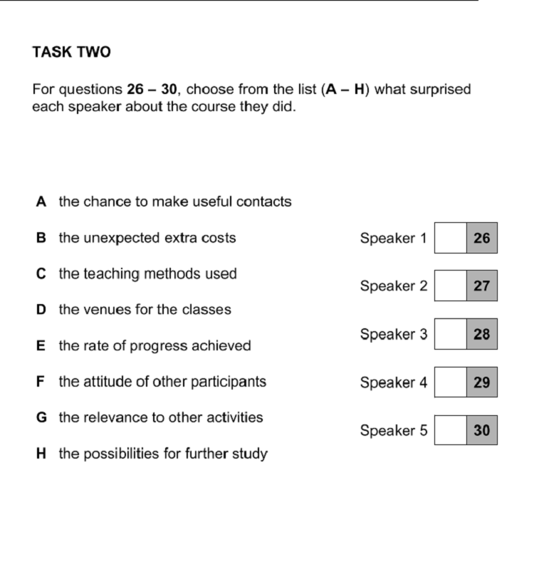 Cae Advanced Listening Part 4 Courses